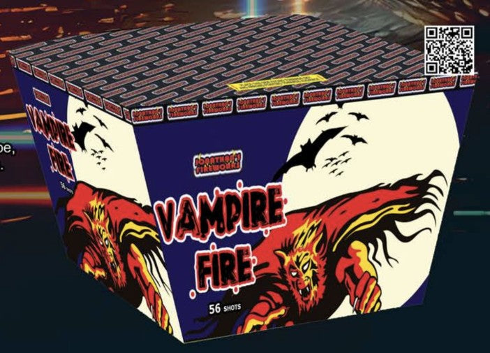 Vampire Fire 56 shot fan cake – The Kent Firework Shop